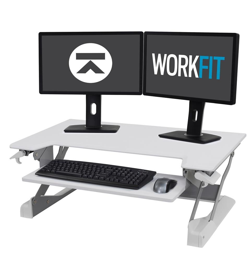 Ergotron WorkFit Dual Monitor Kit - Cart upgrade kit for 2 monitors ...