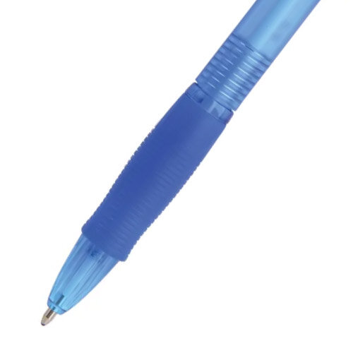 Q-Connect Retractable Ballpoint Pen Blue Pack of 10 - Hunt Office UK