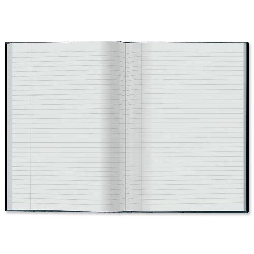 Collins Ideal Manuscript Book Casebound 80gsm Ruled 192 Pages A4 Black ...