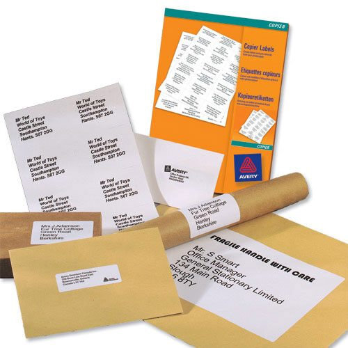 Avery 3475 Labels 24 per Sheet Copier 70x36mm 2400 Labels - Hunt Office UK