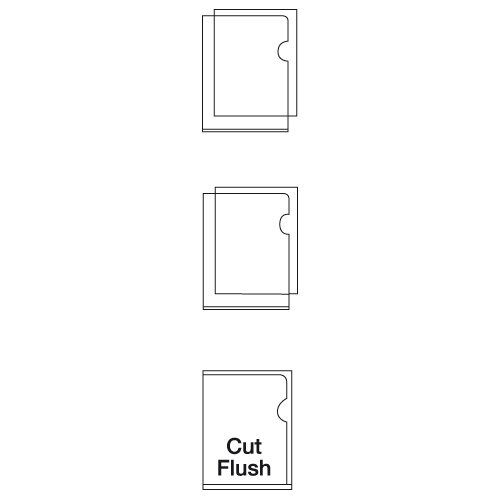 Rexel Clear Cut Flush Folder A4 Embossed Finish 12215 Pack 100 - Hunt ...