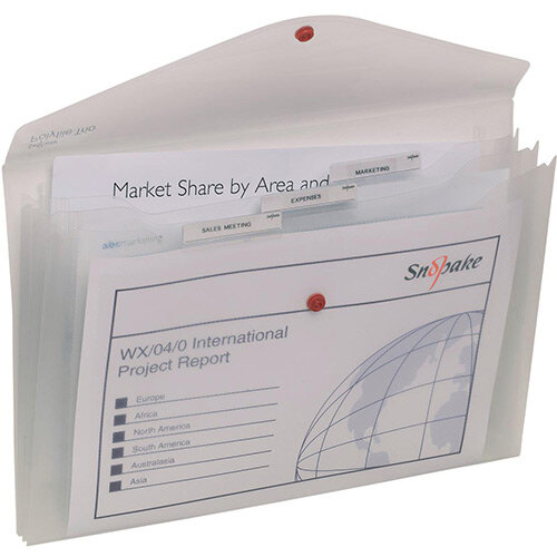 Snopake Polyfile Trio Electra Wallet File Polypropylene with Pocket ...