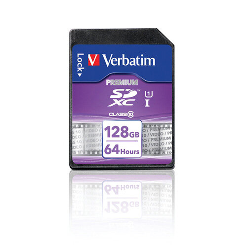 Verbatim SD Card Class 10 128GB Ref 44025 - Hunt Office UK