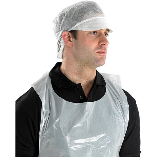 Click Once Disposable Snood Cap White Ref DSCW500 - Hunt Office UK