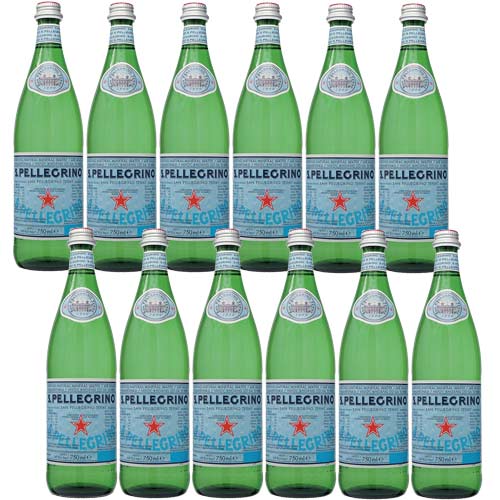 San Pellegrino Sparkling Water 750ml Glass Bottled Pack of 12 - Hunt Office UK
