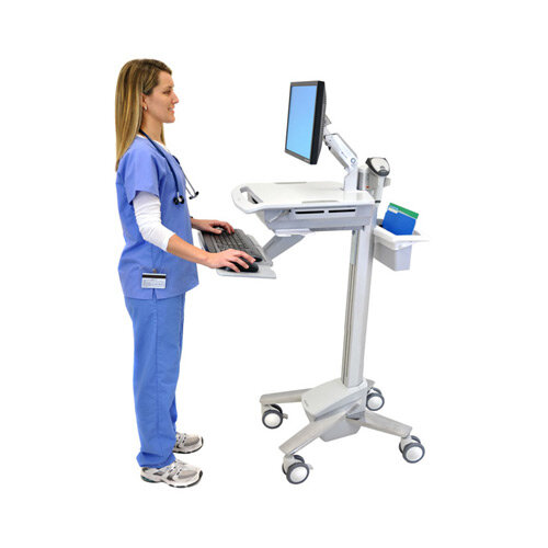 Ergotron StyleView EMR Cart with LCD Arm - Cart for LCD display ...