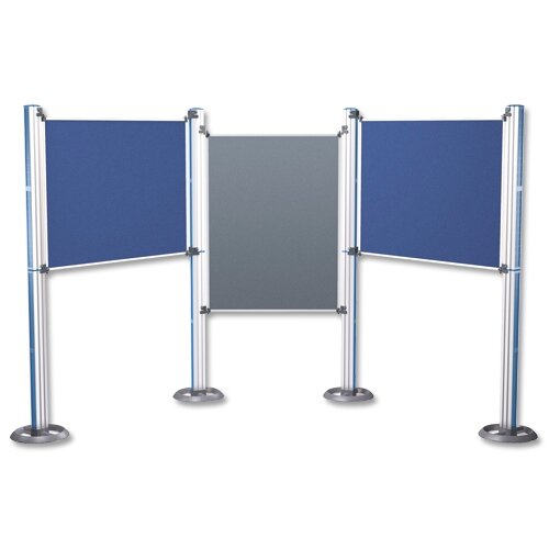 Nobo Free Standing Display Panels Modular Upright Pole and Base 1902216 ...