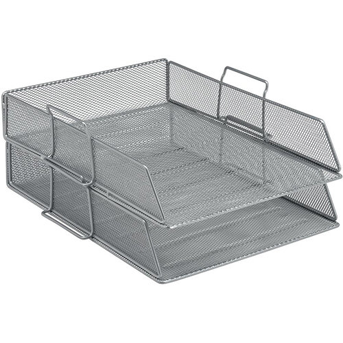 Office Mesh Letter Tray Stackable Front Load Portrait Foolscap Scratch ...