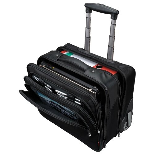 Executive Business Trolley Black Detachable 17" Laptop Sleeve Nylon ...