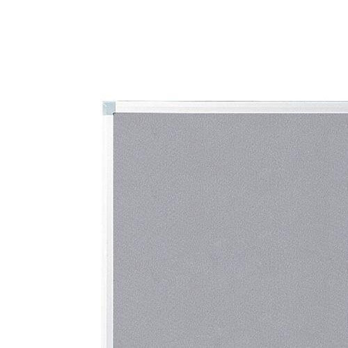 Grey Noticeboard with Aluminium Trim and Fixings 1200 x 900mm 5 Star ...
