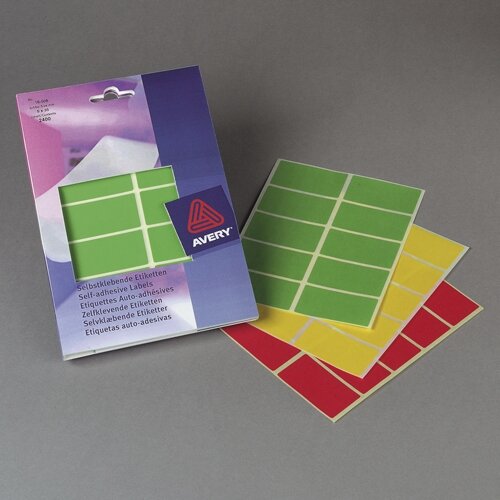 Avery Wallet of Green Labels 50x25mm 16-314 324 Labels - Hunt Office UK