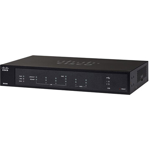 Cisco Small Business RV340 - Router - GigE - WAN ports: 2 - rack ...