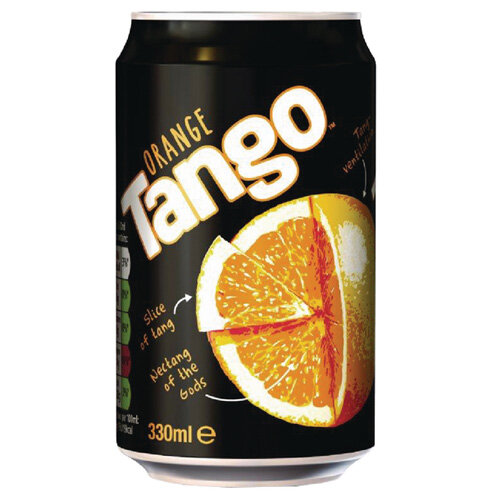 Tango Orange Soft Drink Can 330ml (Pack 24) - Hunt Office UK