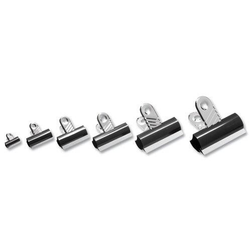 Bulldog Clips Metal 20mm Black Pack 10 5 Star - Hunt Office UK