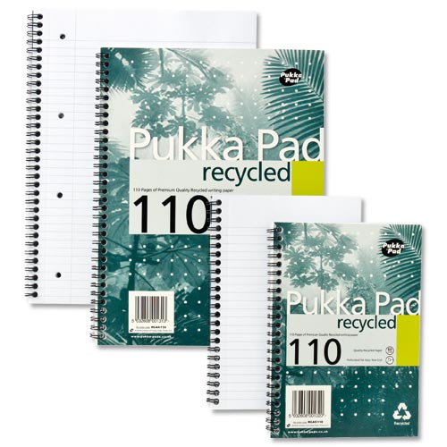Pukka Pad A4 Notebook Recycled 100 Pages Pack 3 - Hunt Office UK