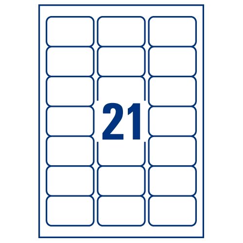 Avery L7060-20 Heavy Duty Labels Laser White 63.5x38.1mm 420 Labels ...