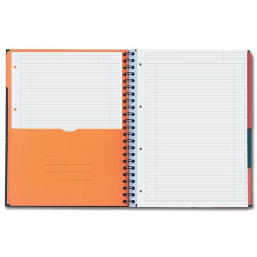 Oxford International A4 Filing Book A200 Pages Orange and Grey Pack 5 ...