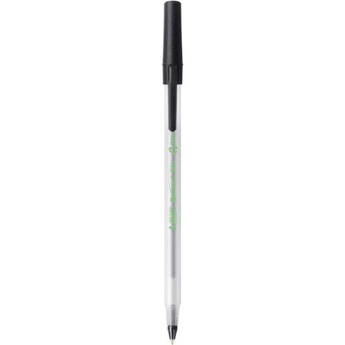 Bic Ecolutions Recycled Ball Pen Black Slim Pack 60 - Hunt Office UK