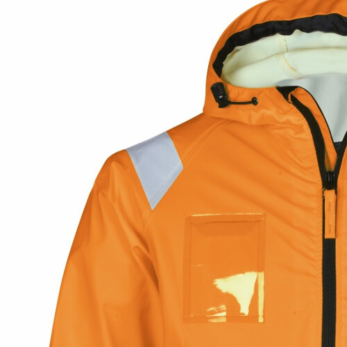 Snickers 8233 High-Vis PU Rain Jacket Orange Class 3 Size S - Hunt ...