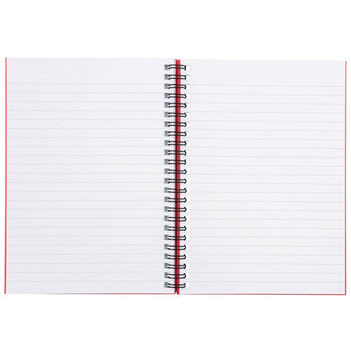 5 Star A5 Wirebound Manuscript Book 160 Pages Red Pack 5 - Hunt Office UK