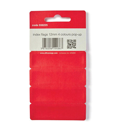 5 Star Office Index Flags 4 Solid Colours 15 x 45mm 40 Flags per Colour ...