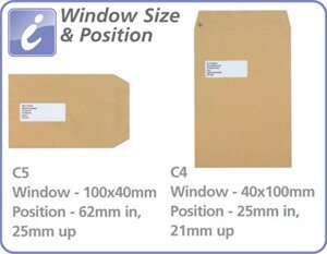 New Guardian C5 Window Envelopes Pocket Self Seal Manilla Pack 250 ...