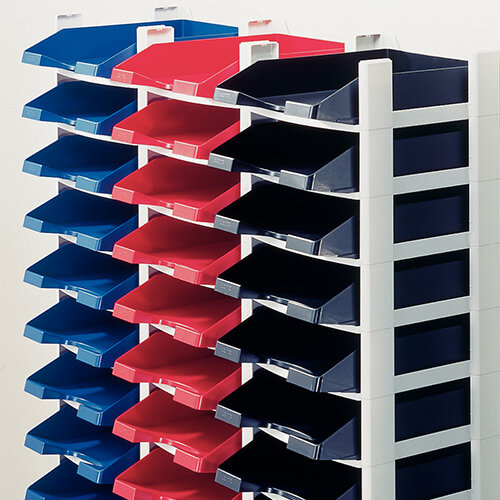 Leitz Plus Letter Tray Rack Grey & Blue - Hunt Office UK