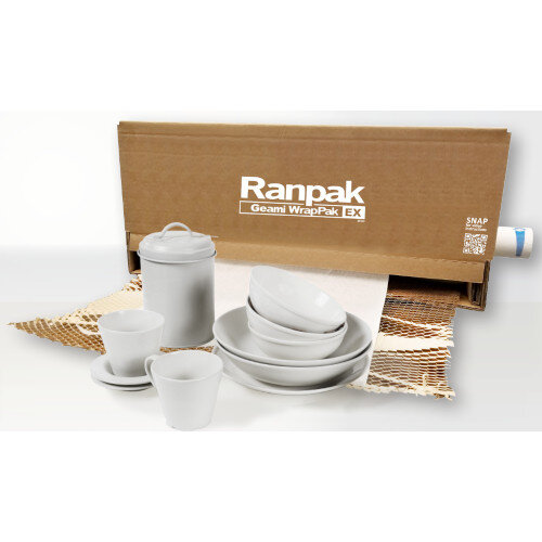 Geami WrapPak Die Cut Kraft Paper in Dispenser 93557 - Hunt Office UK