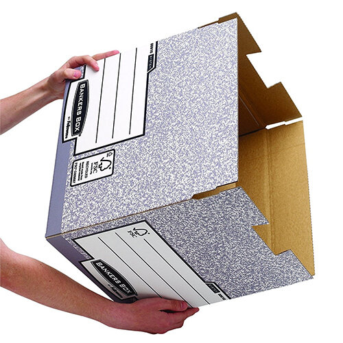 Bankers Standard Storage Box Grey 2 Packs of 10 - 20 Boxes for the ...