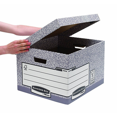 Bankers Standard Storage Box Grey 2 Packs of 10 - 20 Boxes for the ...