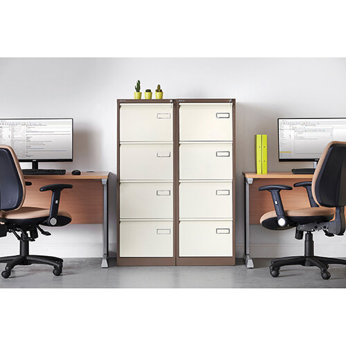 Bisley Steel 4 Drawer Public Sector Contract A4 Filing Cabinet 1321mm ...