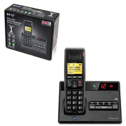 BT Diverse 7150 Plus DECT Cordless Telephone SMS TAM - Hunt Office UK