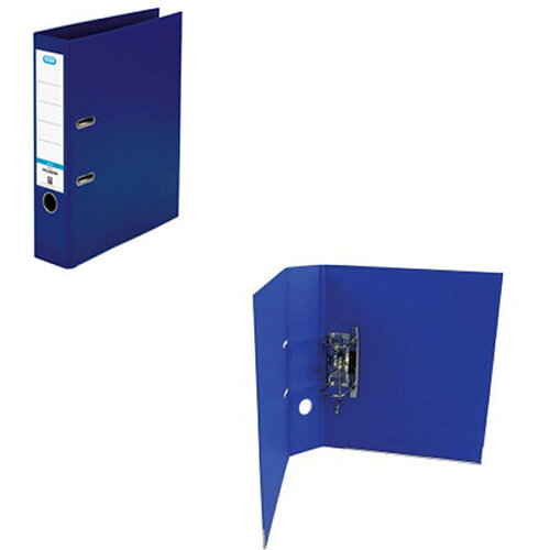 Elba Blue A4 Plastic Lever Arch File 70mm Spine 1450-01 - Hunt Office UK