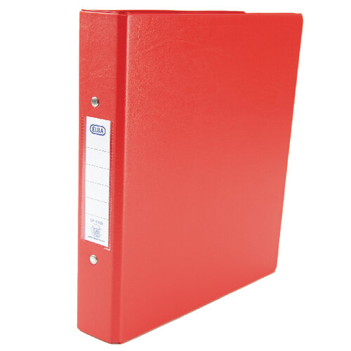 Elba A5 Red Ring Binders Heavyweight PVC 2 O-Ring Size 25mm Pack of 10 ...