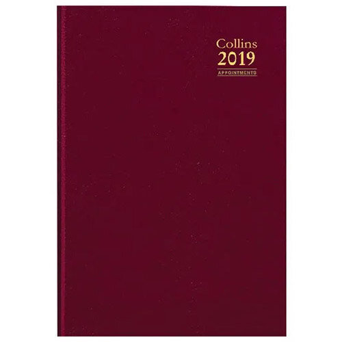 Collins A4 Academic Diary Day Per Page Appointment 2019-2020 Assorted ...