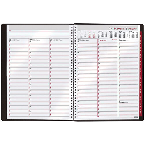 Collins A4 Leadership Diary Week to View Appointment 2020 Black CP6740 ...