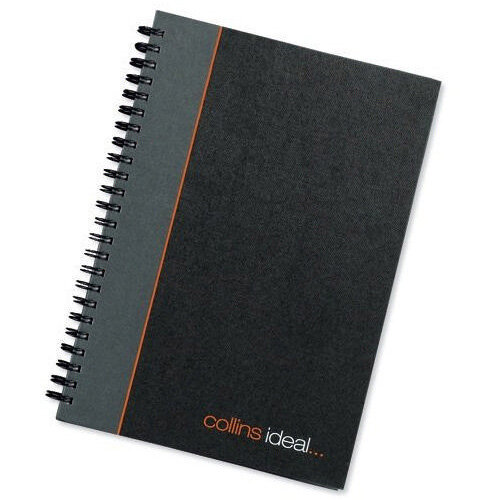 Collins A5 Ideal Wire Bound Book 192 Pages Ruled Feint 468W - Hunt ...