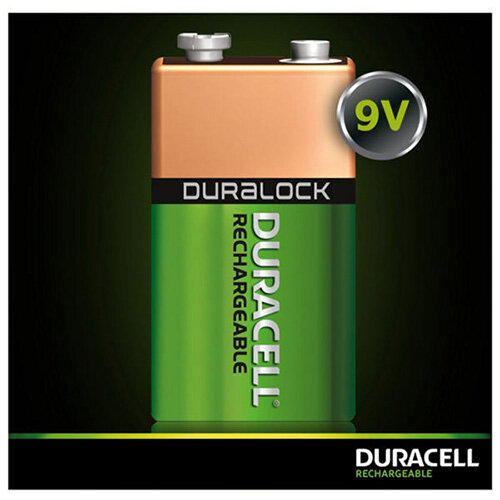 Duracell Rechargeable ACCU NiMH 9V Battery 15038744 Pack of 1 - Hunt ...