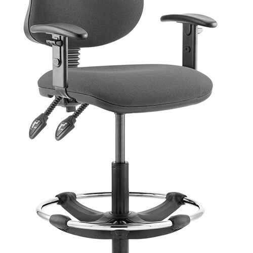 Eclipse II Lever Task Operator Office Chair Charcoal With Height ...