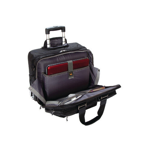 Falcon Mobile Laptop Trolley Case 15.6 Inch Black 2563 - Hunt Office UK