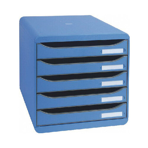 Ice Blue Filing Drawer Set Plastic A4+ 5 Drawers Each Multiform - Hunt ...