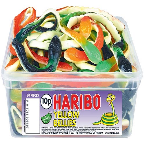 Haribo Giant Yellow Bellies Drum - Hunt Office UK