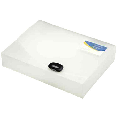 Rapesco A4 Plus Rigid Wallet/Box File 40mm Clear 0711 - Hunt Office UK