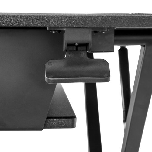StarTech.com Sit Stand Desk Converter with Keyboard Tray - Large 35” x ...