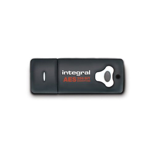 Integral Crypto Encrypted USB Memory Stick 4GB Grey - Hunt Office UK