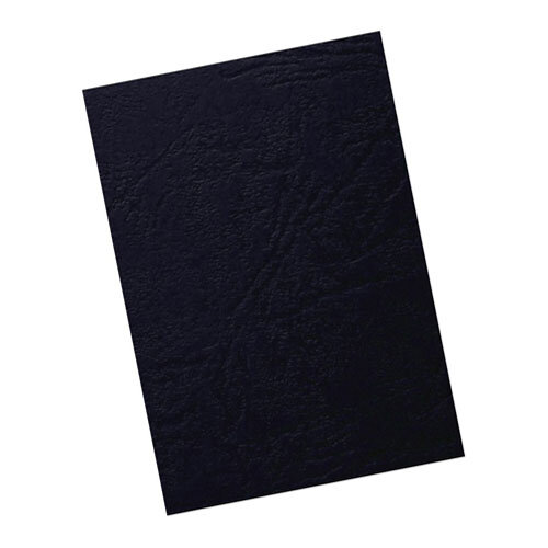 Q-Connect Binding Comb Covers Leathergrain Pack of 100 Black A4 - Hunt ...