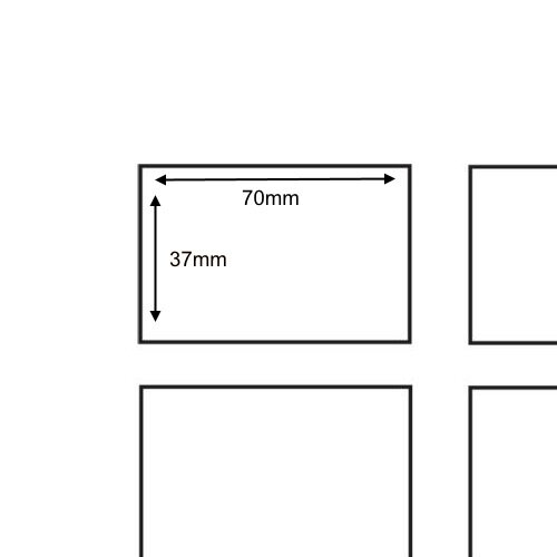 Q-Connect Copier Labels 70x37mm 24 per A4 Sheet Butt Cut Pack of 100 ...