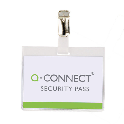 Q-Connect Security Badge 60x90mm Pack of 25 KF01562 - Hunt Office UK