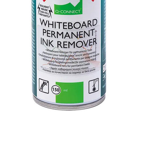 Q-Connect Whiteboard Permanent Ink Remover 150ml KF01974 - Hunt Office UK