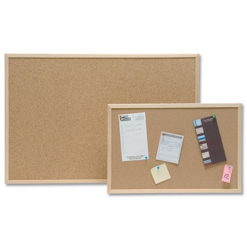 Q-Connect Cork Board Wooden Frame 900x1200mm KF03568 - Hunt Office UK